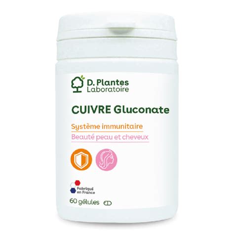 Cuivre Cluconate 60 Gélules Laboratoire Dplantes