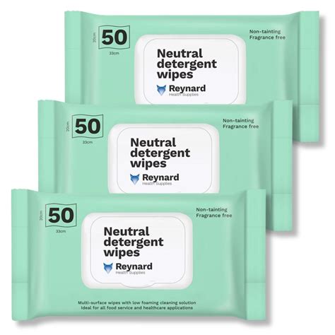 Neutral Detergent Wipes Single Pack From Essential Aids