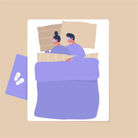 Cartoon Of The Couples Cuddling In Bed Illustrations Royalty Free Vector Graphics And Clip Art