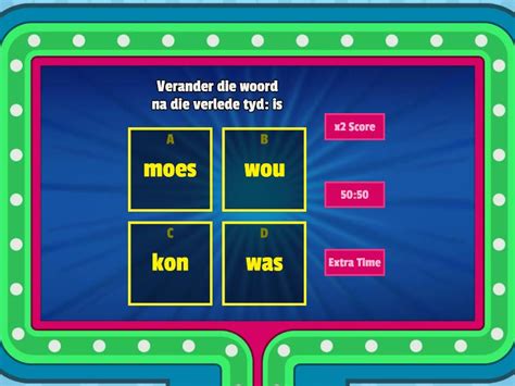 Verlede Tyd Gemeng Concurso De Preguntas