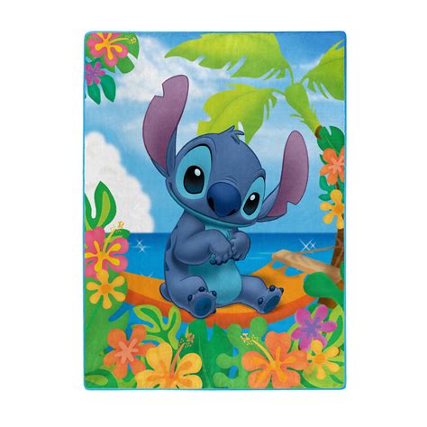 Disney Lilo And Stitch Chillin Stitch Blanket Royal Home Fashion