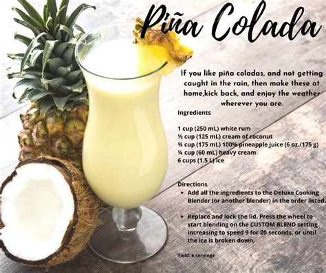 Pina Colada Drink Recipe