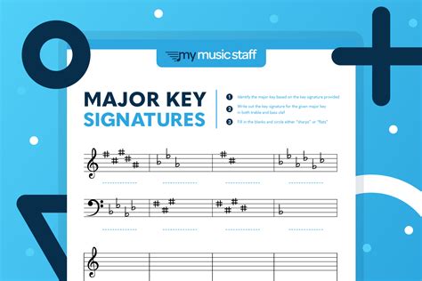 Major Key Signatures My Music Staff Resources