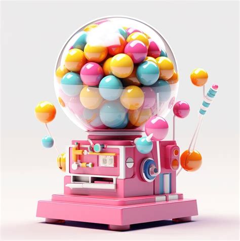 A Giant Candy Ball With A Large Candy Bar On It Premium Ai Generated Image