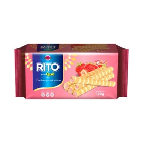 Bánh Quế Dâu Rito 128g Vietmart