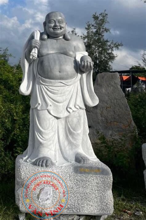 Tượng La Hán Bố Đại Bằng đá Tự Nhiên Lh15 Tượng Đá Văn Vĩnh