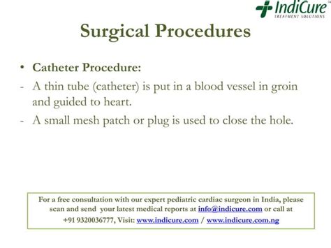 Vsd Treatment In India Procedures And Cost Ppt