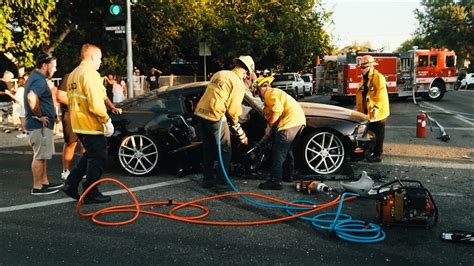 Car Crash Lafd Jaws Of Life West Hills Woodlake And Vanowen Youtube