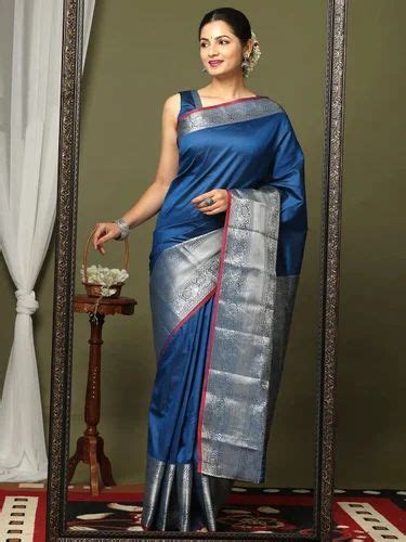 Soft Silk Woven Design Zari Kanchi Blend Banarasi Saree At ₹ 125000