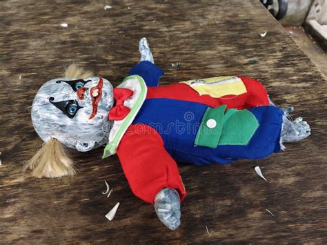 Scary Horror Doll Creepy Doll Halloween Concept Close Up Of Ghost Doll