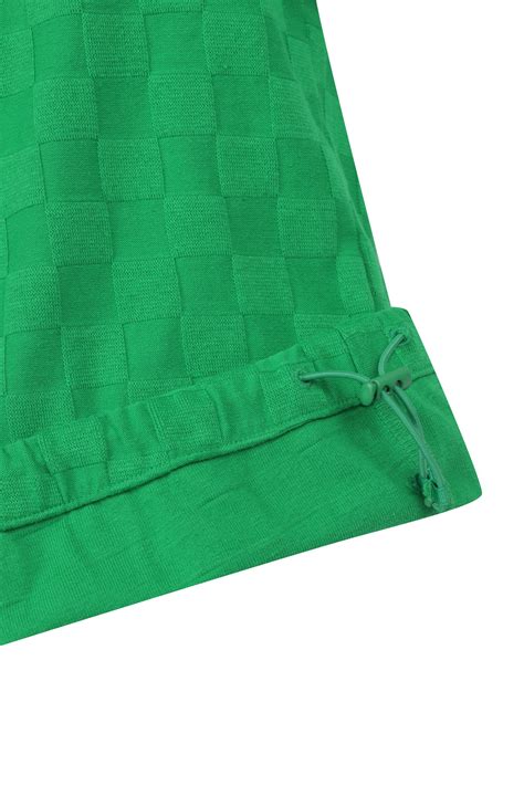 여성 체크 반팔 저지 셔츠waac