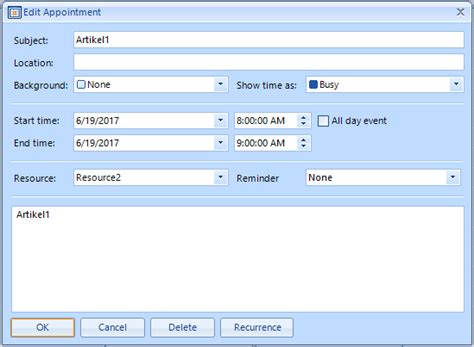 Telerik Radscheduler Binding Of Backgroundid Fails From Temp Table To Appointment Progress