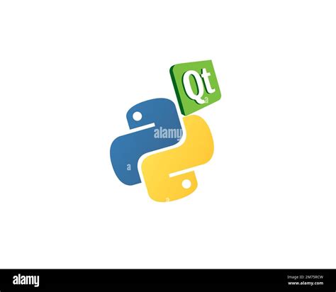 PyQt Rotated Logo White Background Stock Photo Alamy
