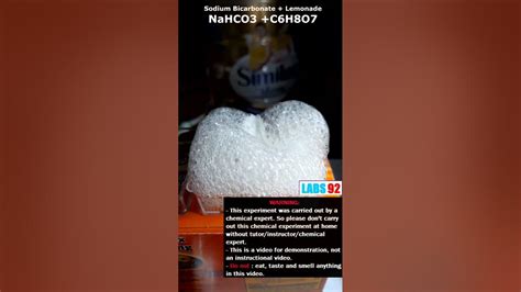 Lemonade Acid Citric C6h8o7 And Sodium Bicarbonate Nahco3 Labs 92 Chemical Reaction