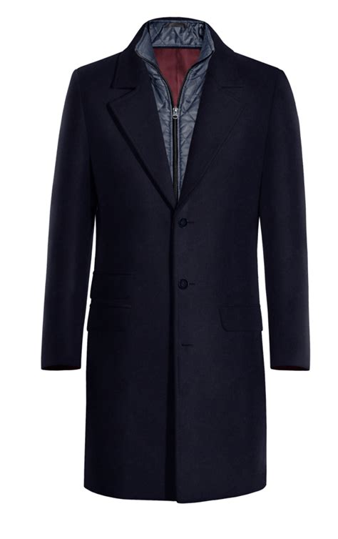 Cappotto Lungo Navy Blu