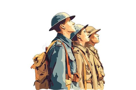 Propaganda Poster Style Illustration For Wwii Era Muscle Isolated Stock