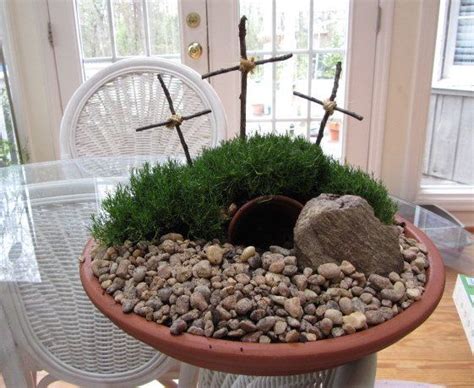 A Friend Created This Empty Tomb Dish Garden Love It Easter Garden