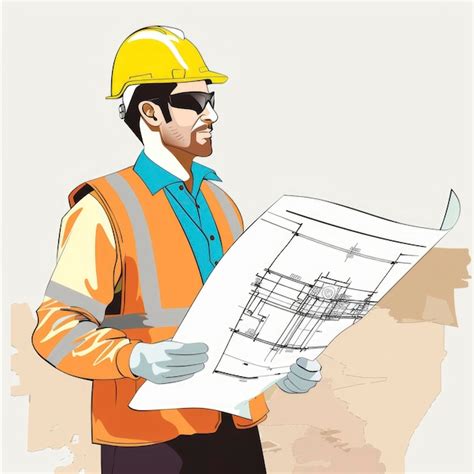 Engineering And Construction Illustration Premium Ai Generated Image
