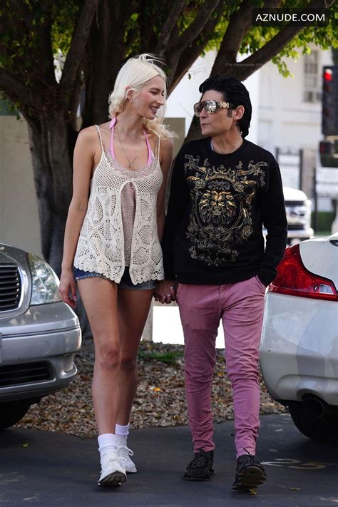 Courtney Anne Mitchell Sexy Arrives For A Photoshoot With Corey Feldman
