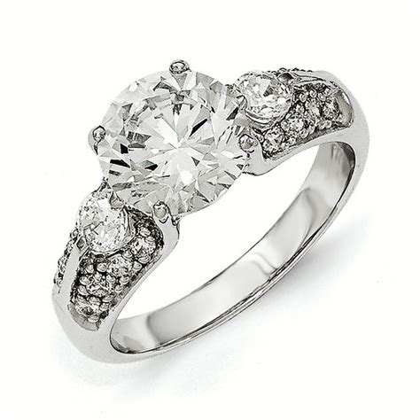 Cheryl M Sterling Silver Aaa Cz Ring