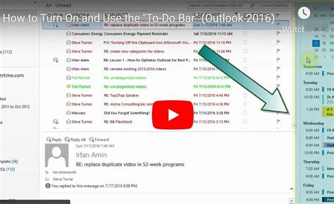How To Turn On And Work With The To Do Bar Outlook 2016 Turner Time Management LLC