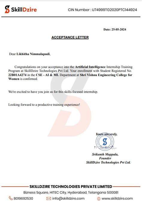 likhitha nimmalapudi on linkedin artificialintelligence internship