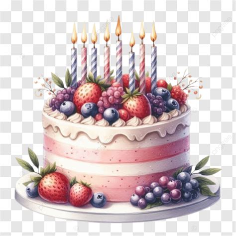 투명한 배경에 많은 양초가 있는 딸기 풍미 케이크 3d 3d 딸기 맛 케이크 많은 양초와 함께 투명한 배경에 Png 일러스트 및 이미지 에 대한 무료 다운로드