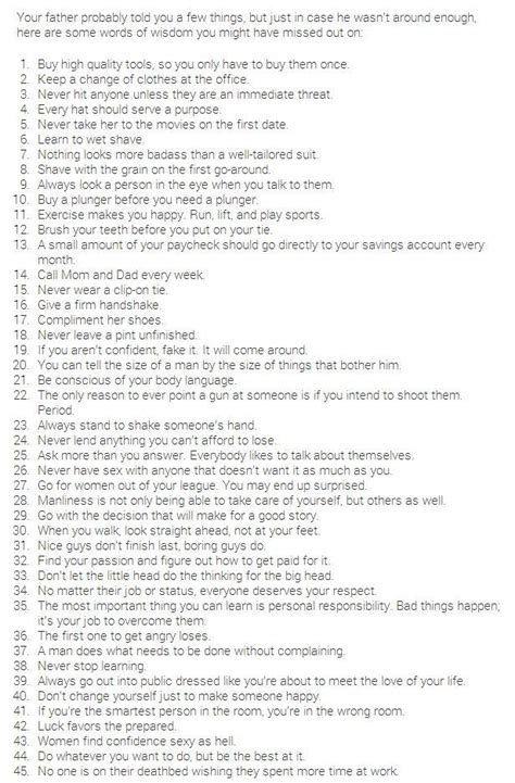 Things My Father Taught Me Words Words Of Wisdom Good Advice