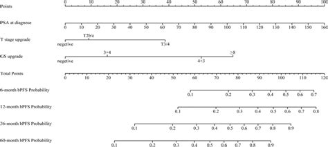 Nomogram For The Biochemical Recurrence In Psa Incongruent Download Scientific Diagram