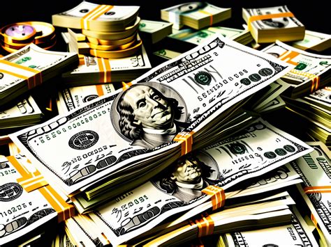 Stacks Of Cash A Visual Representation Of Wealth And Abundance