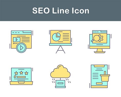 Seo Vector Icon Set 20643317 Vector Art At Vecteezy