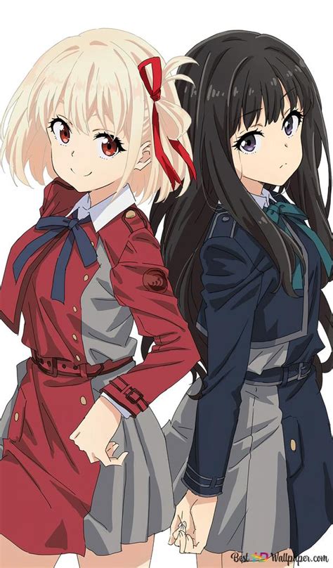 Chisato Nishikigi Y Takina Inoue De Lycoris Recoil 4k Descarga De Fondo