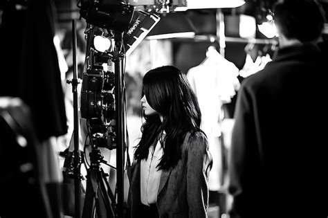 Female Model In Casting Session Of Models Premium Ai Generated Image