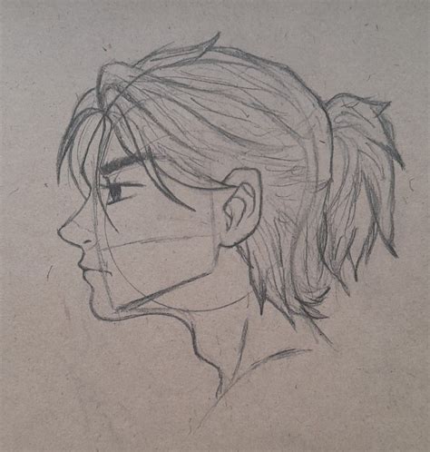 Guy Side Profile Long Hair Drawing Disegni Di Scarabocchio Disegno