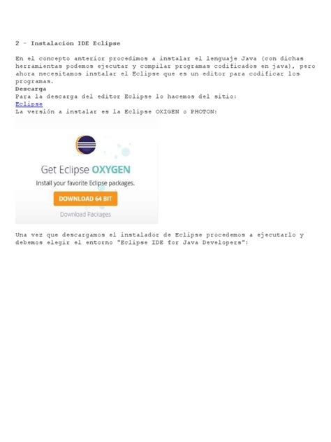 2 Instalación Ide Eclipse Pdf
