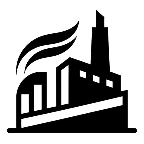 Ilustración Vectorial De Un Diseño De Logotipo De Fábrica E Industria