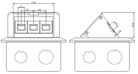 Premium Line Spring Type Floor Socket Outlet Port