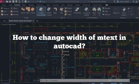 How To Change Width Of Mtext In Autocad
