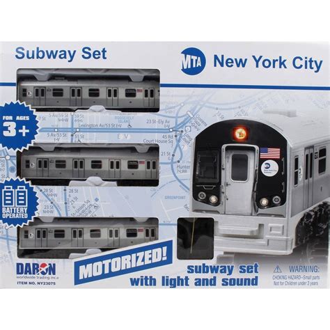 Mta Motorized Nyc Subway Train Set With Track Affordable Toy Shop