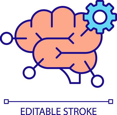 2d Sencillo Editable Cognitivismo Icono Representando Aprendizaje