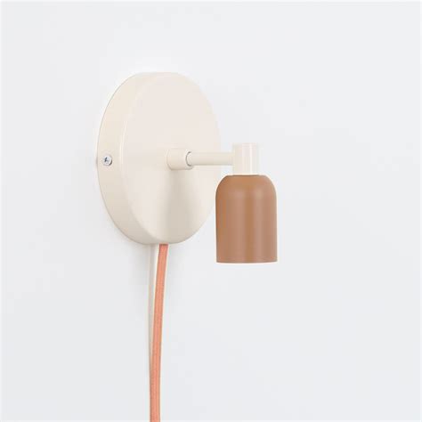 Boutique Color Block Junction Mini Solo Plug In Sconce Color Cord Company