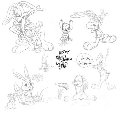 Rule 34 Anthro Buster Bunny Fur Furry Looqdrake Male Male Only Mammal