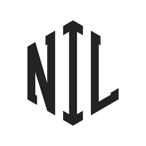 Premium Vector Nil Logo Design Initial Letter Nil Monogram Logo Using Hexagon Shape