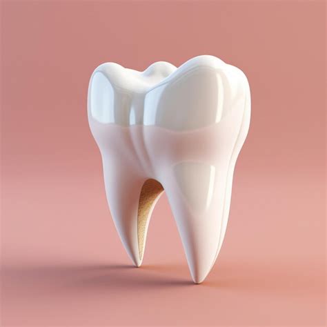 Premium Ai Image Tooth 3d Rendering3d Tooth