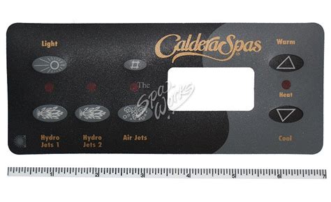 Caldera Spa Topside Control Panel Overlay 9800 Standard The Spa Works