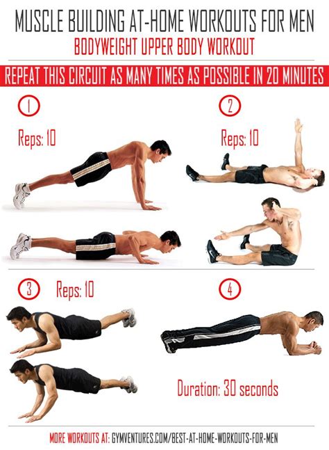 Muscle Building Gym Workout Schedule For Men