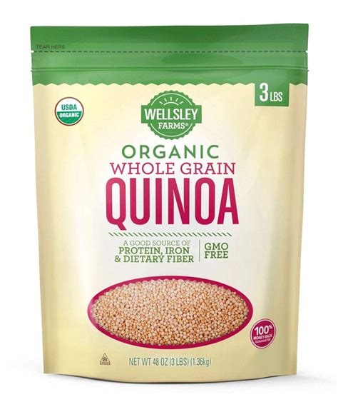 Organic Quinoa 3lb 100 Organic Whole Grain White Quinoa Kosher Gmo