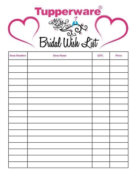 Free Printable Tupperware Order Forms Printable Forms Free Online
