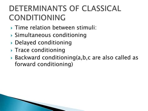 Theory Of Learning Classical Conditioning Ppt