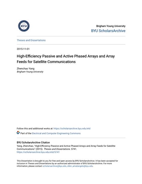 High Efficiency Passive And Active Phased Arrays And Array Feeds For Docslib